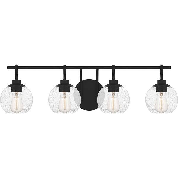 Winston 4-Light Bathroom Vanity Light in Matte Black - Bed Bath ...