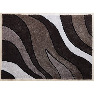 Soft Pile Hand Tufted Shag Area Rug - 3'6" - Bed Bath & Beyond - 37774295