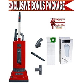 Sebo 9558AM Automatic X4 Red Upright Vacuum w/ Exclusive Bonus Package ...