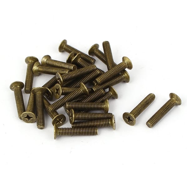 M4 x 20mm Metric Phillips Drive Machine Flat Head Countersunk Screws 30 ...
