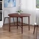 Hannah Double Drop Leaf Round Dining Table, Walnut - Bed Bath & Beyond ...