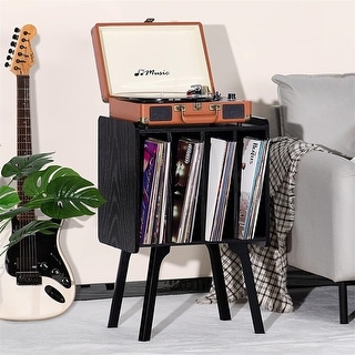 Small Record Player Stand Width 11.7 in - 16.5 x 11.7 x 26.1 - Bed Bath ...