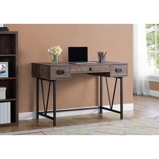 Brown Reclaimed Wood Black Metal 48nch Computer Desk - Bed Bath ...