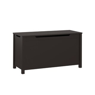Modern toy box Dark Brown storage box MDF safety hinged box - Bed Bath ...