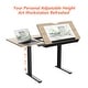 FlexiSpot Height Adjustable Drafting Table Multi-Function Drawing Table ...