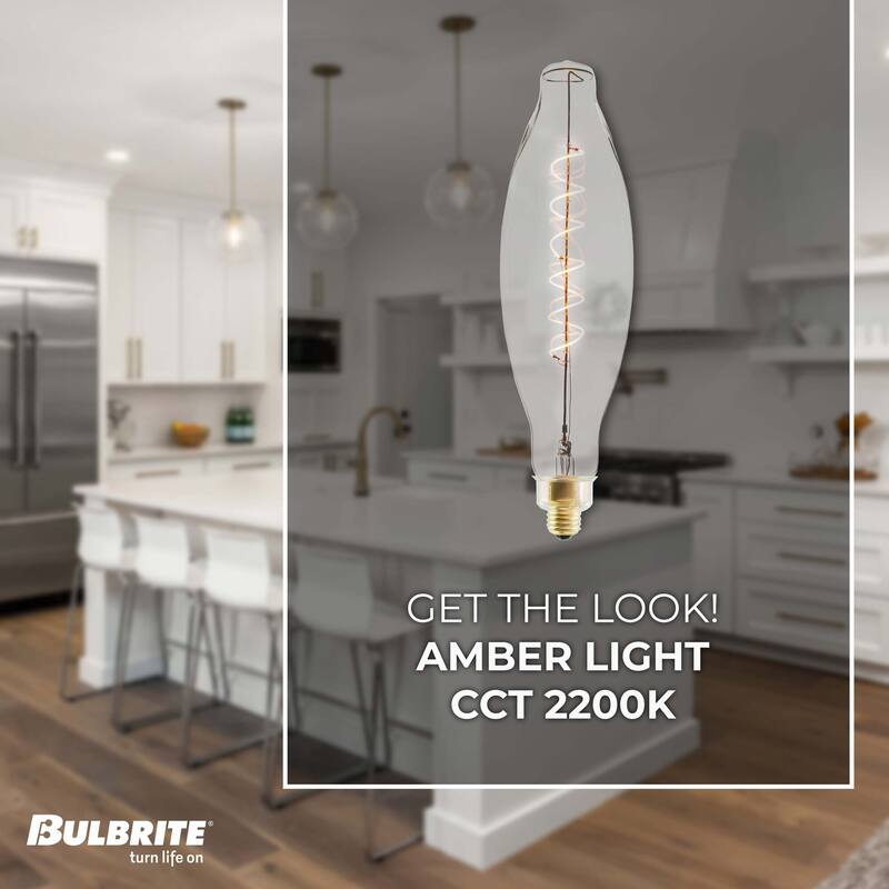 Bulbrite 4 Watt Grand Filaments Medium Dimmable (E26) LED Bulb - 200 ...