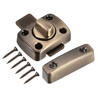 Door Swivel Bolt Latch 1.61" x 1.18", Zinc Alloy Security Door Slide ...