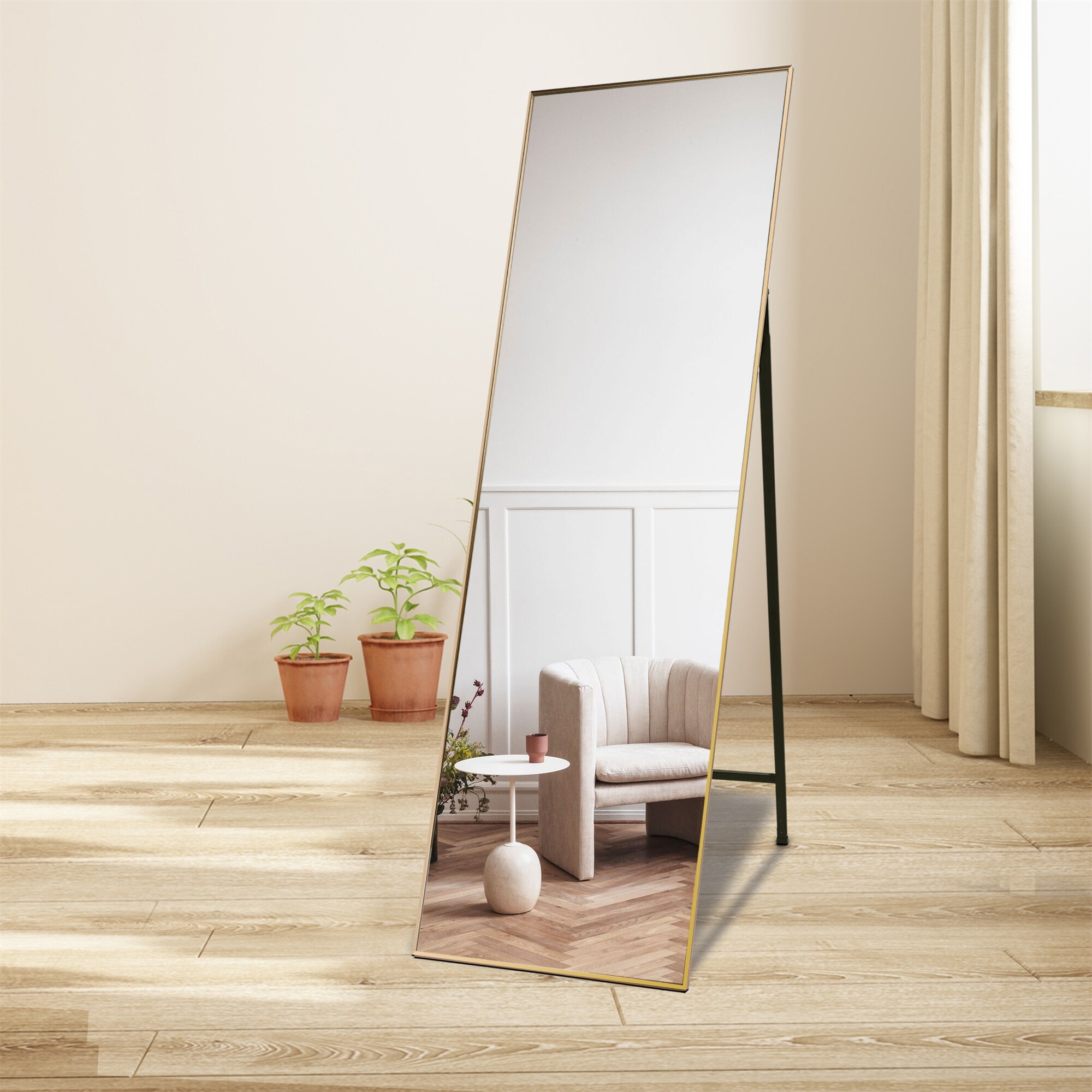 65''x22'' Full Length Mirror Floor Mirror - N/A - Bed Bath & Beyond ...