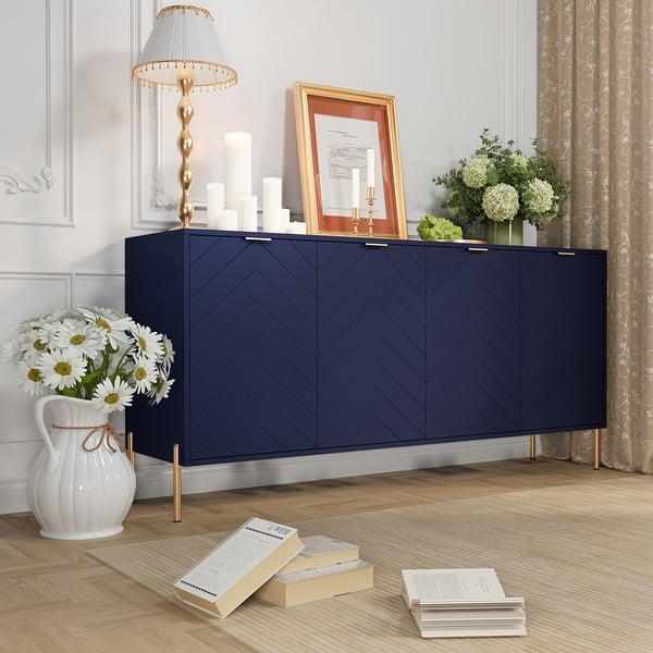 Clihome Modern 4-Door Buffets Sideboards - Bed Bath & Beyond - 39105756