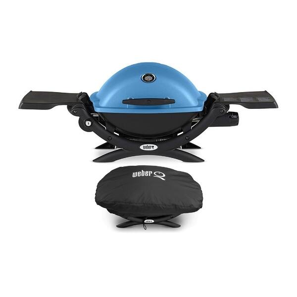 Weber Q 1200 Gas Grill (Blue) Bundle - Bed Bath & Beyond - 37843706