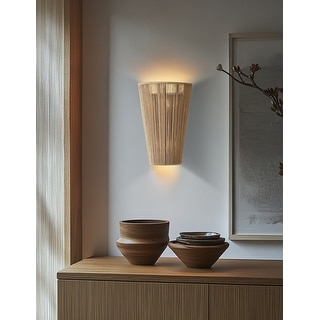 Justice Design Eco - Nido ADA 2-Light Natural Rope Wall Sconce - Bed ...