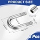 Hose Barb Fittings, Stainless Steel U Shaped Joint Connector Barbed ...