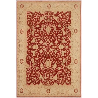 Bohemian Ziegler Wonda Rust Beige Hand-knotted Wool Rug - 8'11" x 11'9 ...