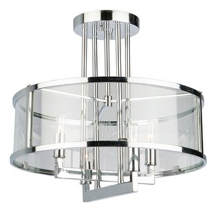 Artcraft Lighting AC10983 Brinkley 4 Light 16-1/2" Wide Semi Flush ...