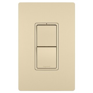 Legrand RCD33 Radiant 1-Gang Multi-Pole 2-Switch Wall Control - Bed ...