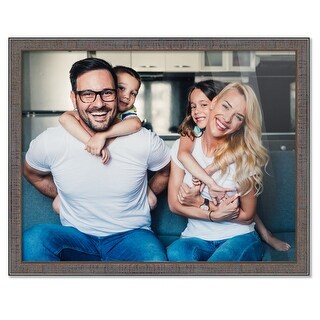 37x19 Frame Pewter Picture Frame - Complete Modern Photo Frame - Bed ...