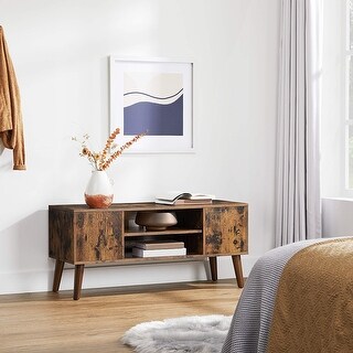 Modern Rustic TV Stand,For Living Room,Brown - Bed Bath & Beyond - 37765054