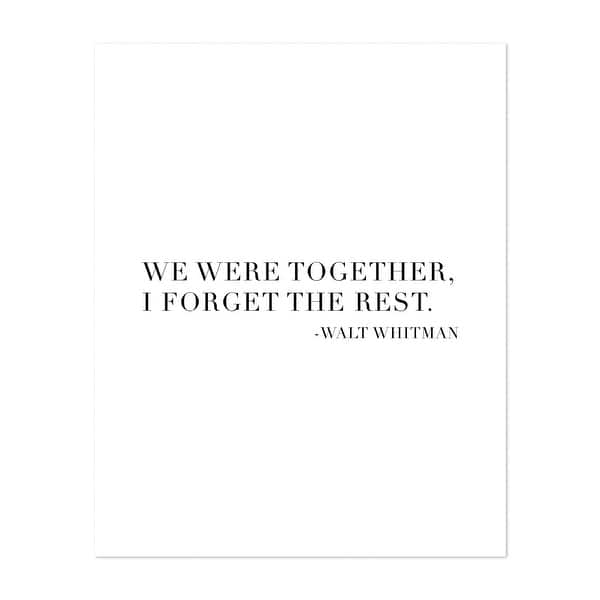 Typography Black White People Quotes Sayings Art Print/Poster - Bed ...
