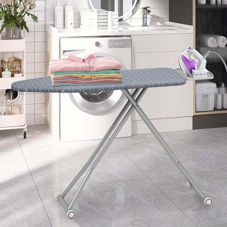 Ironing Board Foldable Iron Stand w/Iron Rest Portable Ironing Table ...