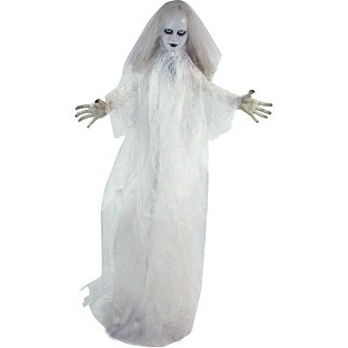 Haunted Hill Farm Life-Size Animatronic Bride, Indoor/Outdoor Halloween ...