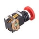 22mm Mounting Latching Emergency Stop Push Button Switch AC250V 10A 1NO 1NC 2pcs - Red,Black ...