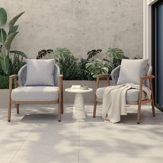 Christopher Knight Home - Orla Outdoor Rope Club Chair with Textured ...