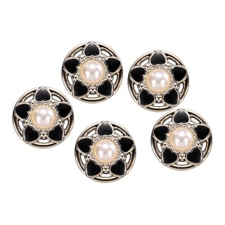 Faux Pearl Buttons Plastic Round Sewing Button Replacement Craft ...