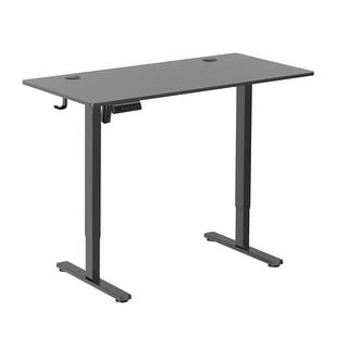 TygerClaw Electrical 42" Two Stage Column Sit Stand Desk in Black - Bed ...