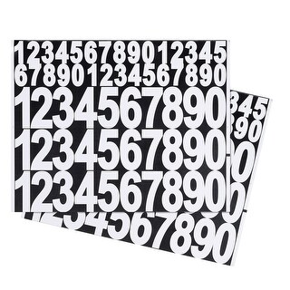 Number Stickers 1 Inch 2 Inch, 10 Sheets Self Adhesive Number Decals ...