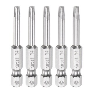 5pcs Y4 Magnetic Tri-point Y Type Screwdriver Bit 1/4" Hex Shank 2 ...