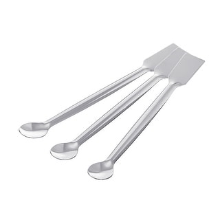 3Pcs 5.91" Lab Spoons Mixing Spatula 201 Stainless Steel for Powders ...