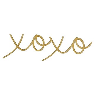1 Pc, 18" x 6" x 1/8" Xoxo Cursive Word Thin Wood Cutout - natural ...