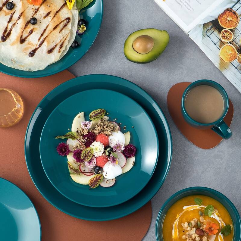 LOVECASA 16-Piece Porcelain Dinnerware Set (Service for 4) - Overstock ...