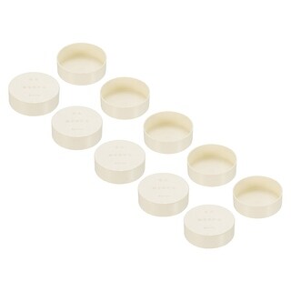 60mm ID Pipe End Caps, 10 Pack Round Tubing Insert Pipe Cover, White ...