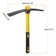 Pick Mattock Hoe 15" Steel Weeding Garden Pick Axe with Yellow ...