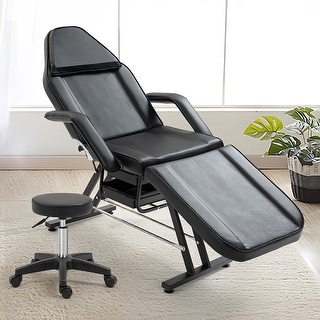 Adjustable Facial Chair Bed for Esthetician with Hydraulic Stool - Bed ...