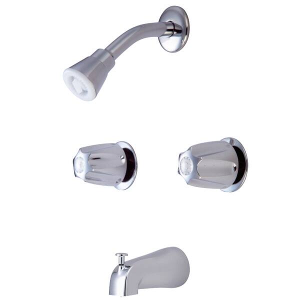 Kingston Brass Generic Two-Handle 8-Inch Center Tub and Shower Faucet ...