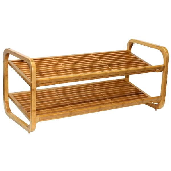 2-Tier Bamboo Shoe Rack - Bed Bath & Beyond - 40370434