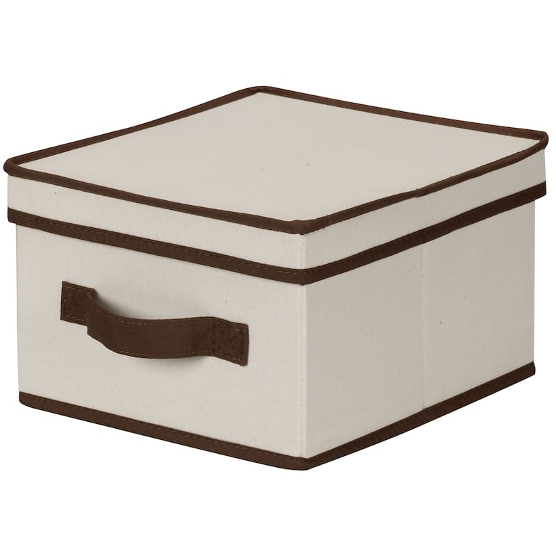 Household Essentials Storage Box with Lid - Overstock - 28588519