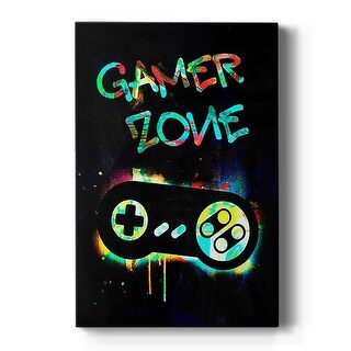 Gamer Tag IV Premium Gallery Wrapped Canvas - Ready to Hang - Bed Bath ...