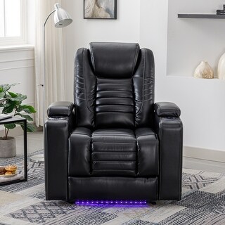 Premium Power Motion Recliner with Adjustable Headrest, Living Room ...