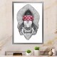 Designart "Cartoon Portrait Of A Baboon With A Red Mask" Children's Art ...
