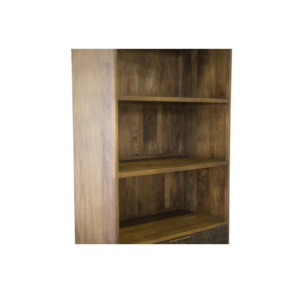 Vallarta Tall Two Tone Mango Wood Bookshelf - Bed Bath & Beyond - 30038759