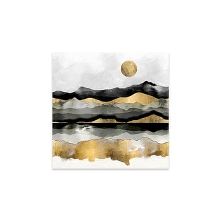 Golden Spring Moon Print On Acrylic Glass by SpaceFrog Designs - Bed ...