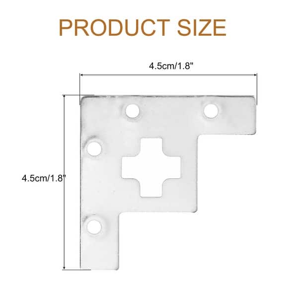 Vintage Flat Corners Bracket with Screw for Boxes Cupboard Furniture ...