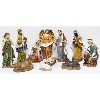 11-Piece Brown and Beige Christmas Nativity Set 8" - Bed Bath & Beyond ...