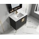 Alma Bulanka 36 inch Bathroom Vanity with Golden Brass Hardware - Bed ...