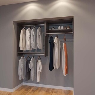 Modular Closets 6 FT Closet Organizer System - 72 inch - Style E - Bed ...