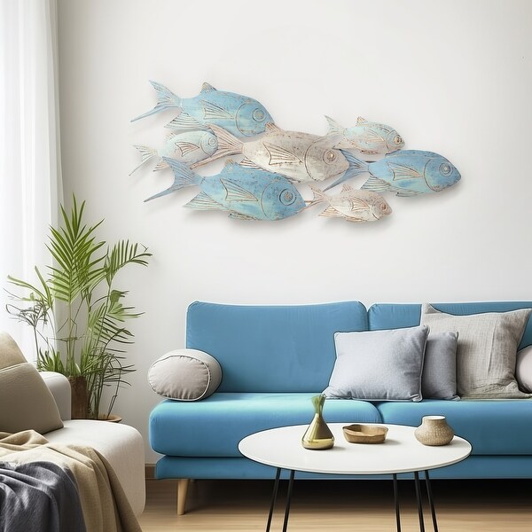 Coastal Fish Wall Art Decor - On Sale - Bed Bath & Beyond - 35415185