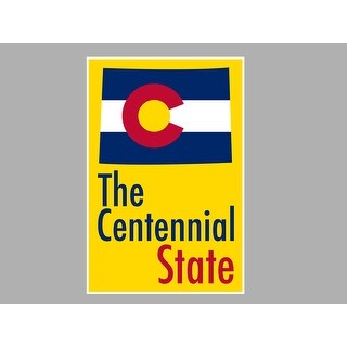 Colorado - The Centennial State State Map/Flag Posters Matte Poster ...